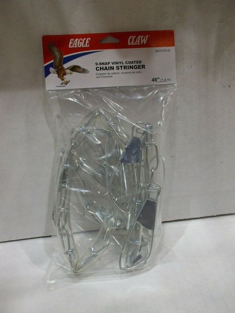 Eagle Claw Astvch-9 9snap Deluxe Vinyl Coated Chain Stringer 46" for ...