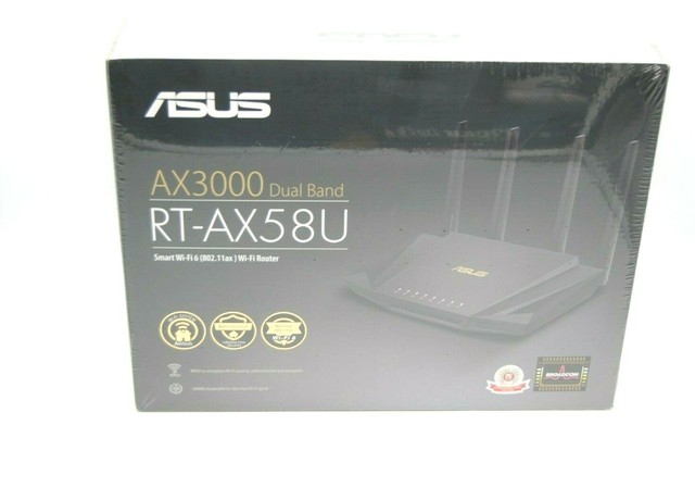 Asus RT-AX58U 2404Mbps 4 Port Kabellose Router (90IG04Q0-MO3R10) online ...