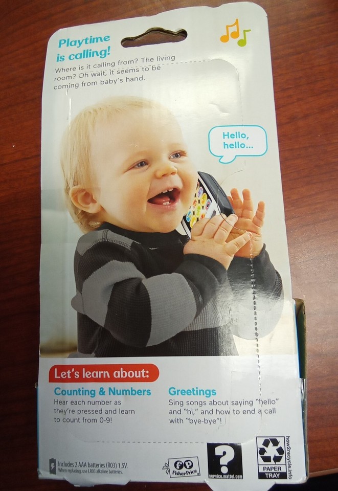 Fisher-Price Laugh and Learn Smart Phone 30+ Songs Sounds Tunes ...