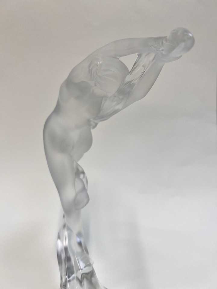 Lalique France Kristall Figur "ACROBATE BRAS LEVÉ" - nackte Akrobatin - H: 26 cm | eBay.de