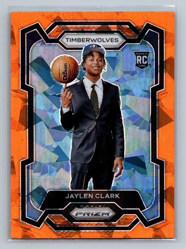 2023-24 Panini Prizm #166 Jaylen Clark Prizms Orange Ice | eBay
