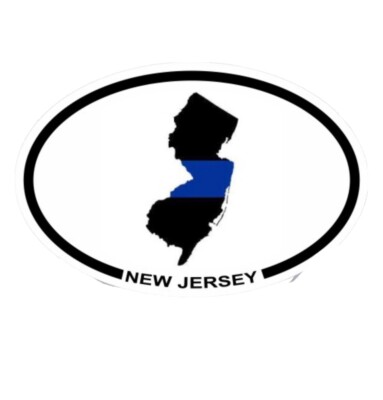 USA Thin Blue Line New Jersey State Police Sticker | eBay