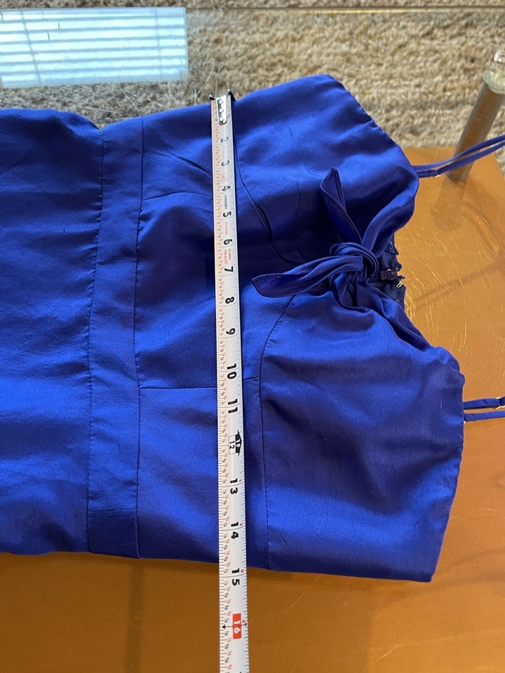 J.Crew Jackaroo 10 100% Silk Color Block Strapless Dress Blue Green ...