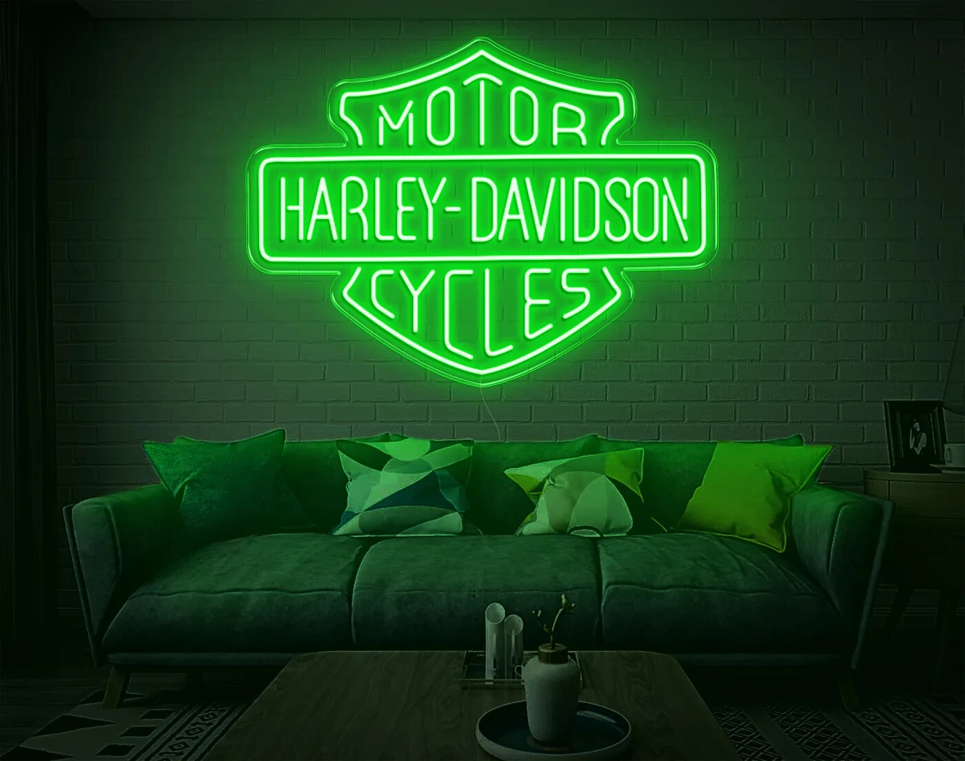 Motor Harley Davidson Cycles Neon Sign, Motorcycles Neon Sign, LED Neon ...