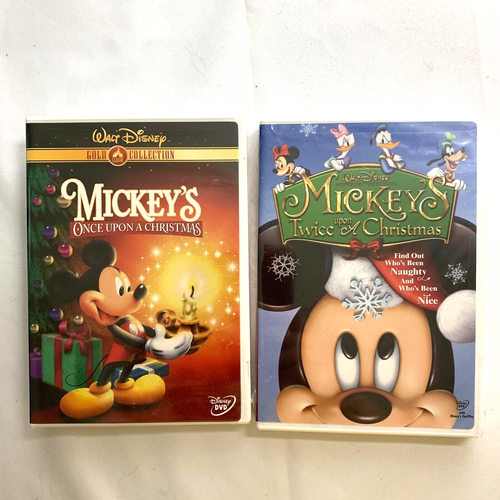 Disney Mickey Mouse Christmas DVDs Once Upon a Christmas Twice Upon a ...