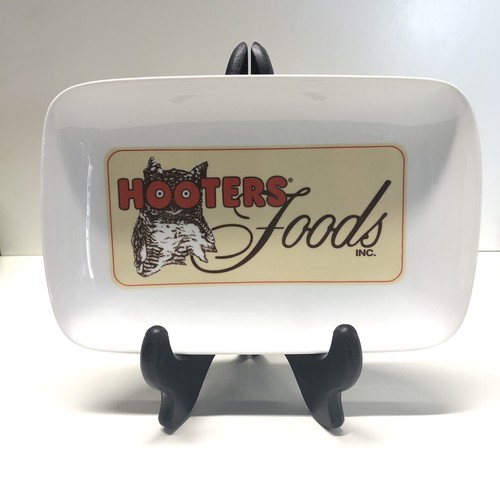 Vintage Hooters Foods Inc. Wing Appetizer Tray Plate Serving Dish 6x9 ...