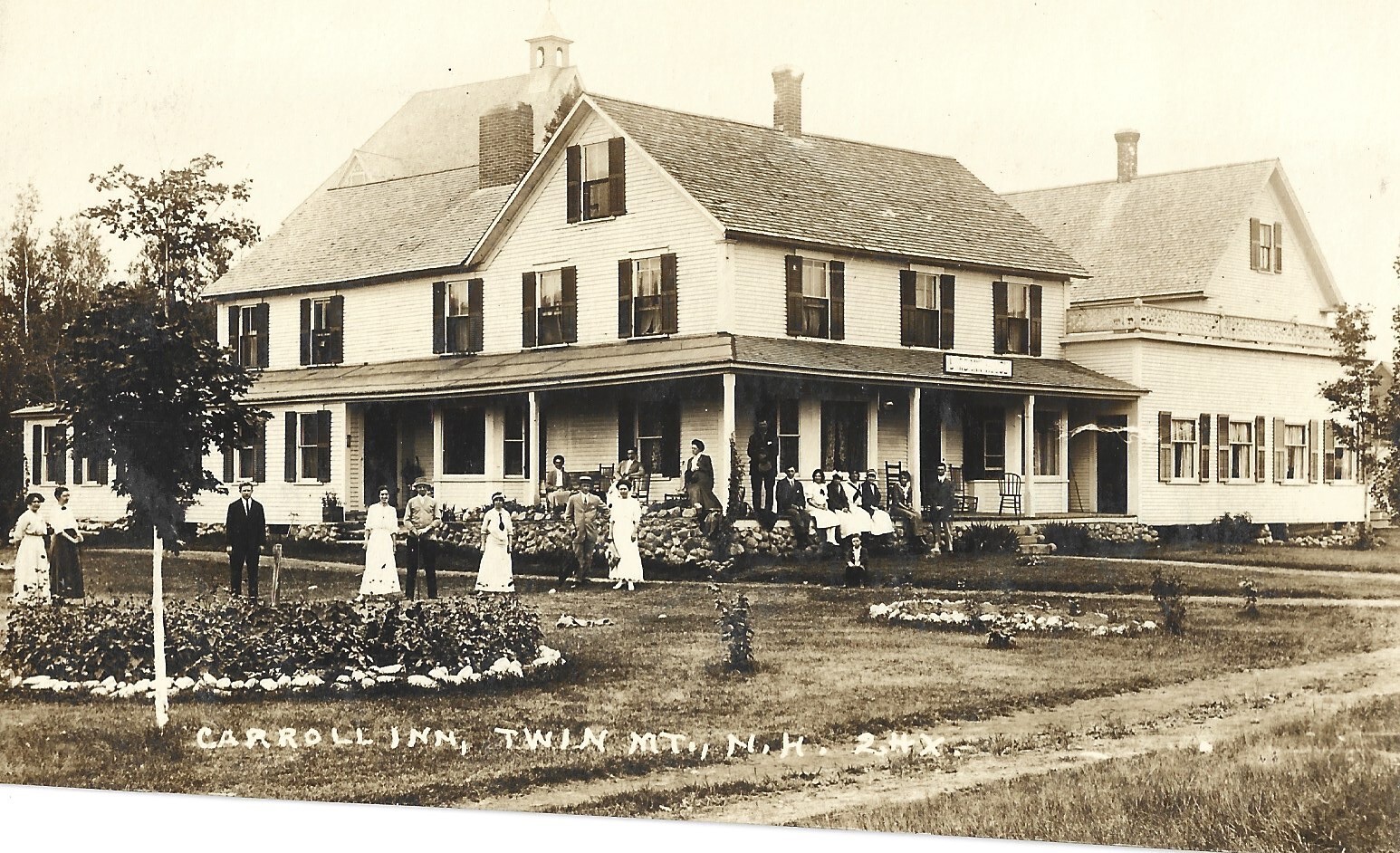 Guests at Carroll Inn, Twin Mountain, NH; nice 1927 RPPC | eBay