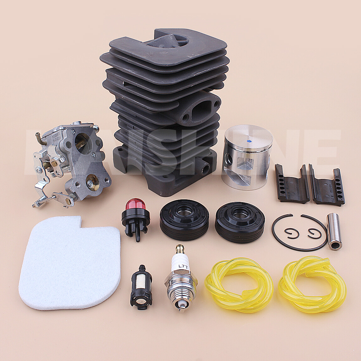 41mm Cylinder Piston Kt For Poulan P3314 P3314WS P3314WSA P3416 P3516PR ...