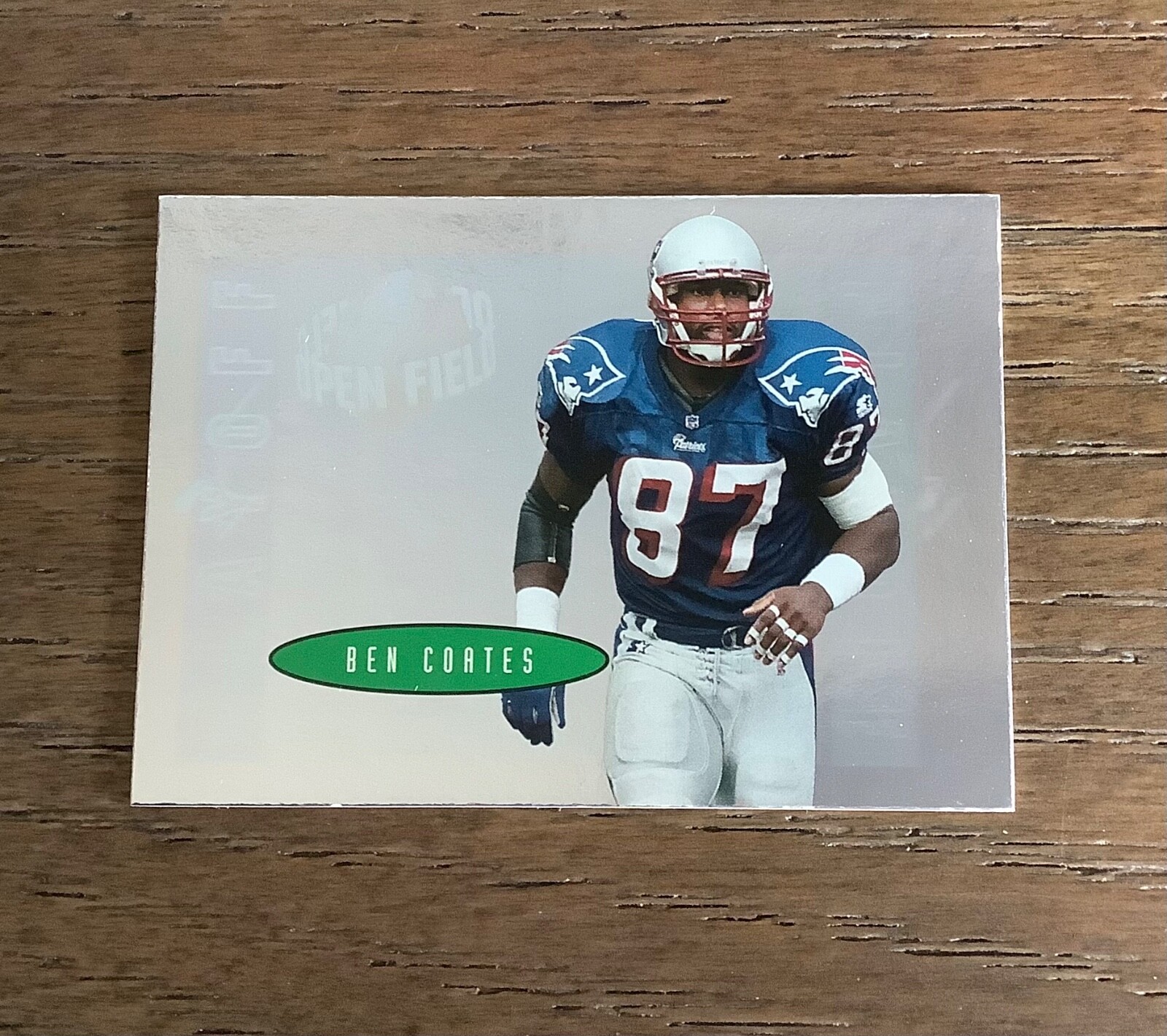 1996 Playoff Contenders Open Field Foil Football Card Ben Coates #43 ...