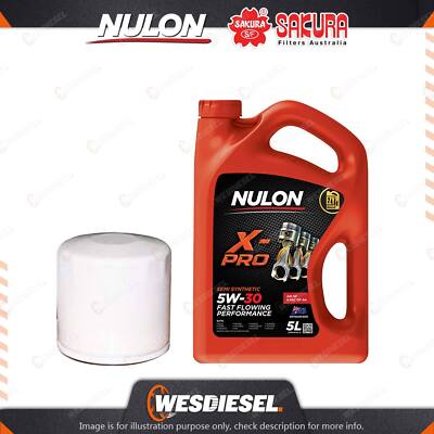 Sakura Oil Filter 5L XPR5W30 Engine Oil Service Kit for Daihatsu Yrv ...