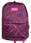 PINK ZEBRA Backpack School Pack Bag 205 Back Pack Day Ruksack Stripes ...