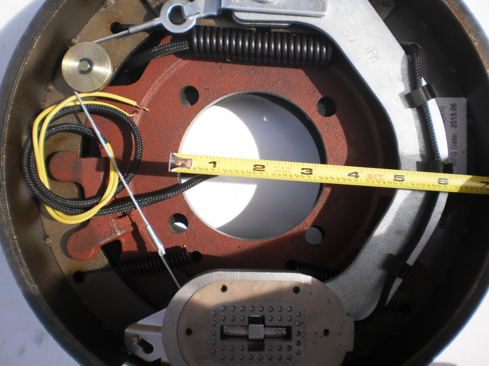 Set 12-1/4 x 3-3/8 8000 Electric Trailer Backing Plate Brake Fits ...