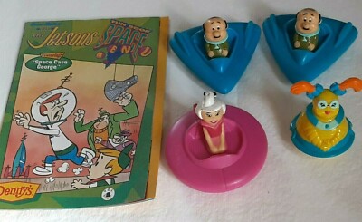 Wendys Dennys Kids Menu Comic Bk Fergie Furbelow Jetsons Toys 1990 ...