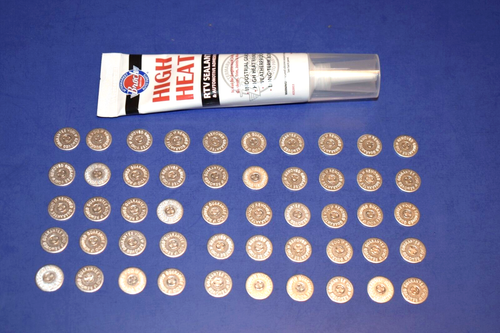 50 Gasoline Engine Motor Heat Tabs With Installation Adhesive 260° Melt ...