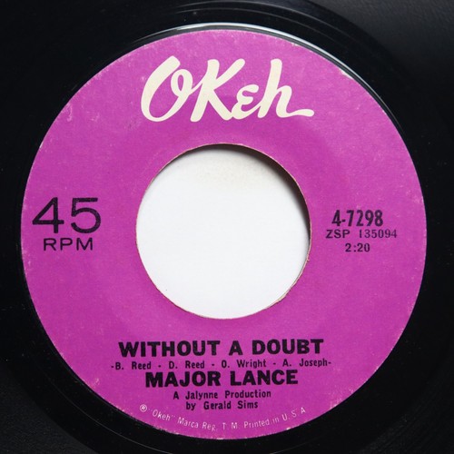 MAJOR LANCE - WITHOUT A DOUBT / FOREVER - SOUL 45 | eBay