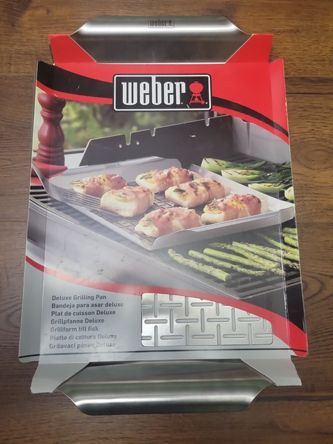 Weber Style 6435 Stainless Steel Grill Pan Slitted Durable for sale ...