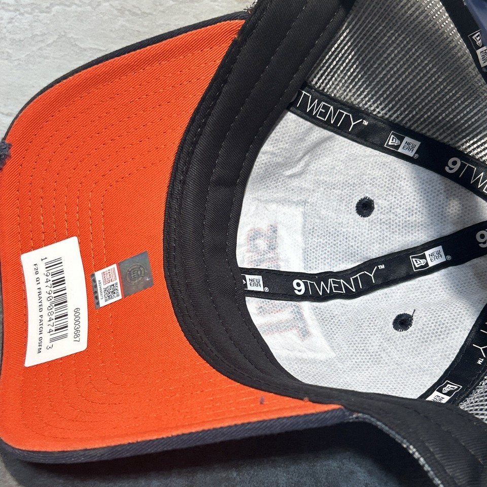 Clemson Tigers Hat New Era 9Twenty "Frayed Patch" Mesh Trucker Snap Cap ...