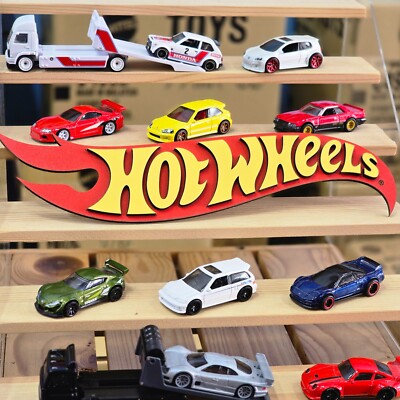 CUSTOM HOT WHEELS SIGNAGE WOOD SIGNBOARD DECO SIGN FLAMES LOGO 3D | eBay