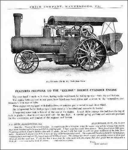 FRICK Steam TRACTION Engine 1910 Catalog - reprint | eBay