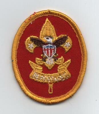 First Class Patch (1972-89), Red Oval w/ Clear Plastic Waffled Back ...