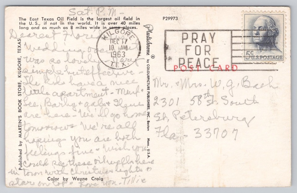 Kilgore TX, East Texas Oil Field Derricks Largest in US, Vintage ...