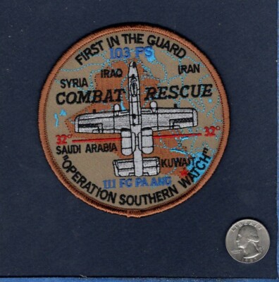 103rd FS 111th FG Combat Rescue OSW USAF ANG A-10 THUNDERBOLT Squadron ...