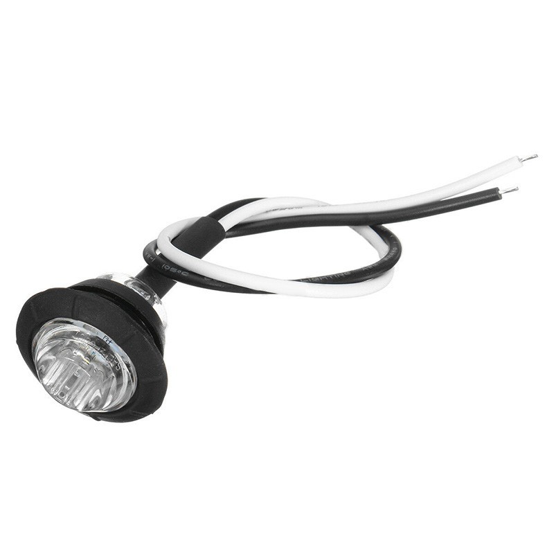 4pcs Super Bright White Mini Round LED Button Marker Lights for Trucks ...