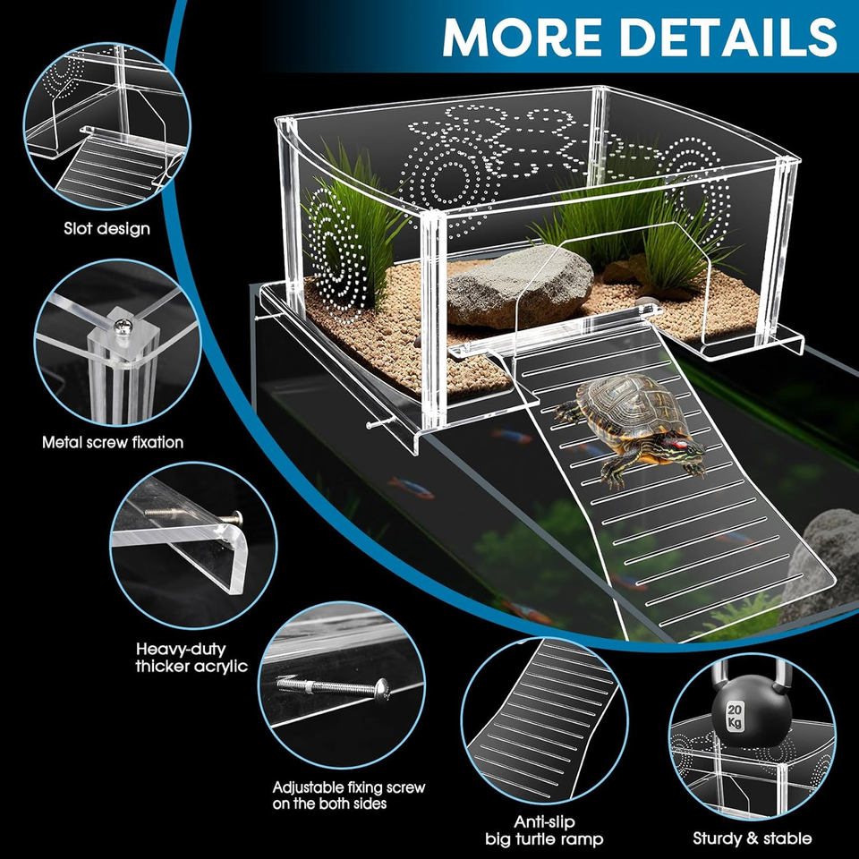 Extra Large Turtle Topper Basking Platform for Aquatic Turtles 40B/75G ...