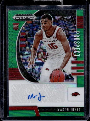 Mason Jones Rookie Auto Green 2020 Panini Prizm Draft Lakers Card | eBay