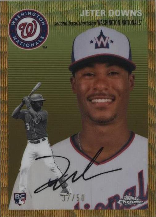2023 Topps Chrome Platinum Anniversary - Jeter Downs #378 Gold Wave ...