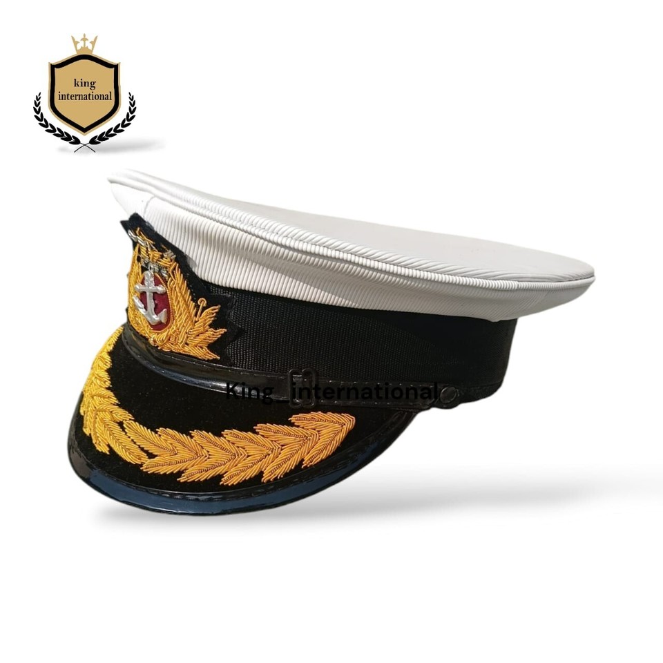 The Merchant Navy Captain's peak cap 55 CM is a significant emblem ...