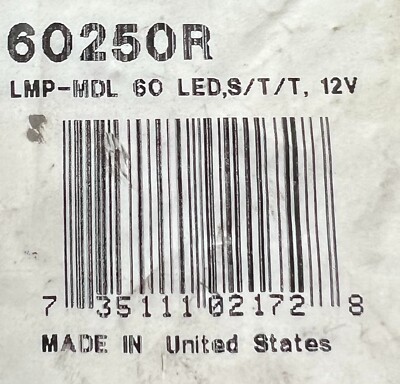 60250R TRUCK LITE 60 SERIES LED OVAL S/T/T LIGHT OEM - NEW | eBay