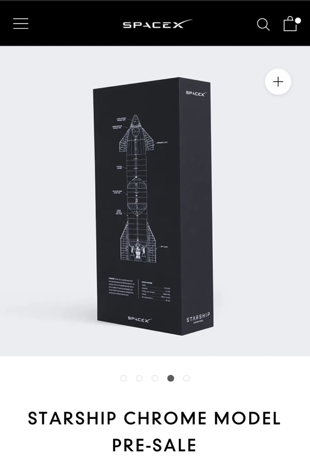 [NEW] [READY TO SHIP] [ULTRA RARE] SpaceX Starship Chrome Model Pre ...