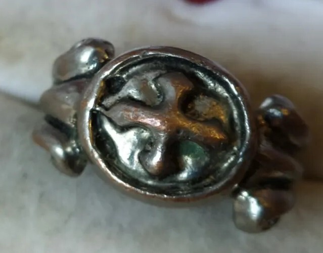 RARE Vintage Metal Ring Size 5 old antique Jewelry | eBay