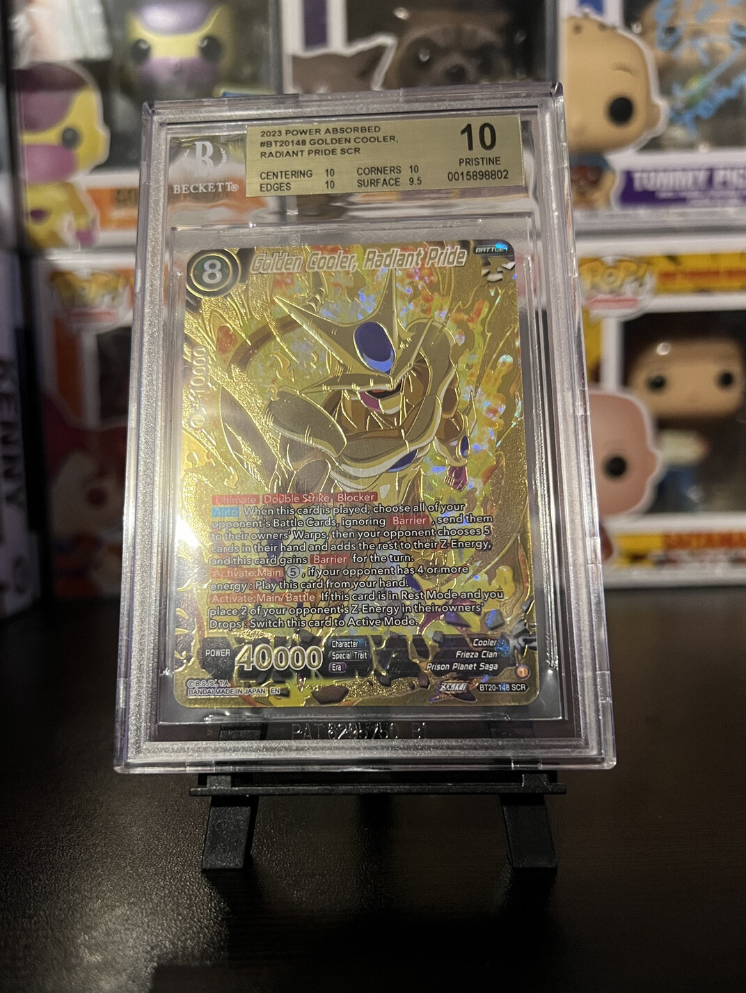 BGS 10 Golden Coolers Radiant Pride BT20-148 SCR Dragon Ball Super 🔥 | eBay