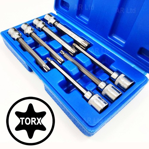 Long TORX Star Socket Bit Set 3/8" dr Long Reach Deep Male Torx STAR T ...
