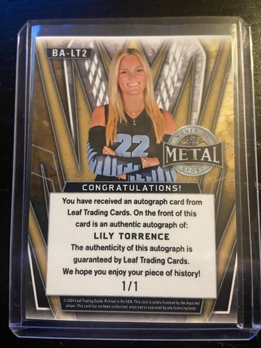 2024 Leaf Metal Women of Sport - Autographs Silver Prismatic #BA-LT2 ...