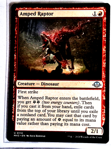 MTG MH3 Magic the Gathering Modern Horizons 3 Amped Raptor 0114 | eBay