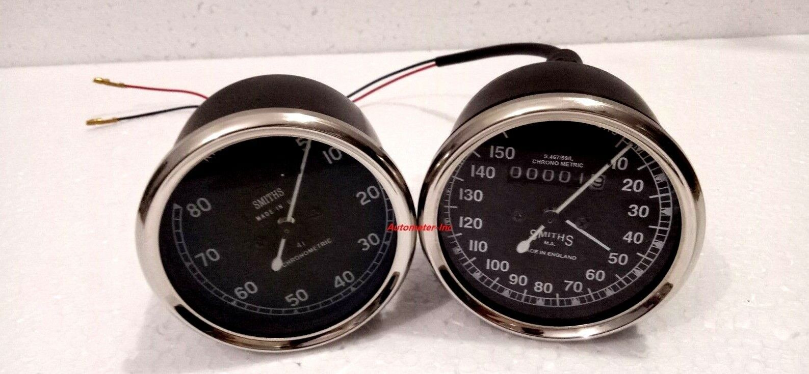 SMITHS REPLICA 150 MPH SPEEDOMETER 8,000 RPM TACHO SPEEDO FOR BSA ...