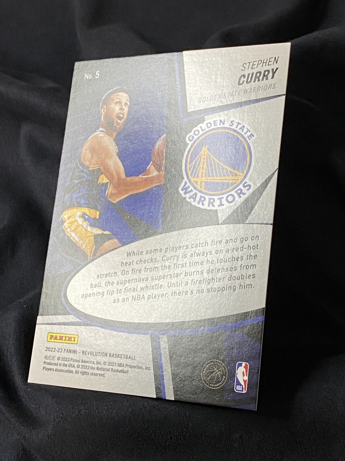2022-23 Panini Revolution #5 STEPHEN “Steph” CURRY Supernova Warriors ...