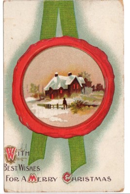 Vintage Postcard Christmas Greeting post 1910 Jersy City NJ Miss Anna ...