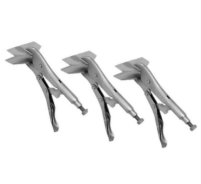 3-Pack. 9" SHEET METAL LOCKING CLAMP FLAT BILL HAND WELDING CLAMPS ...