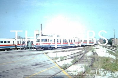 Original 1978 Amtrak Turbo Train Brighton Park Yard IL Slide A501 | eBay