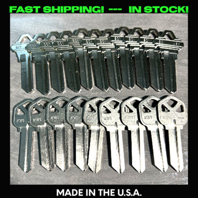 20 ILCO KWIKSET KW-1/SCHLAGE SC-1 House Key Blanks NICKEL PL RE Agency ...