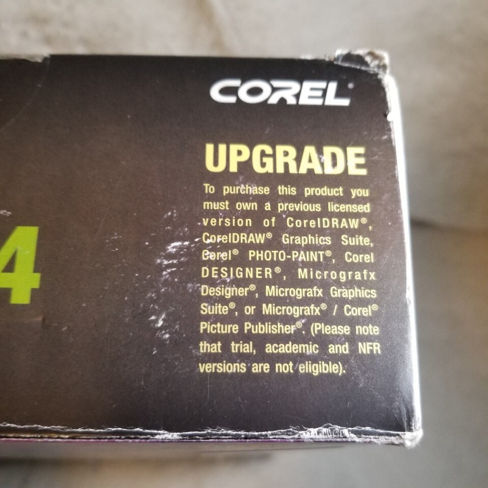 Corel CorelDRAW Graphics Suite X4 Upgrade 2008 Big Box With All Manuals ...