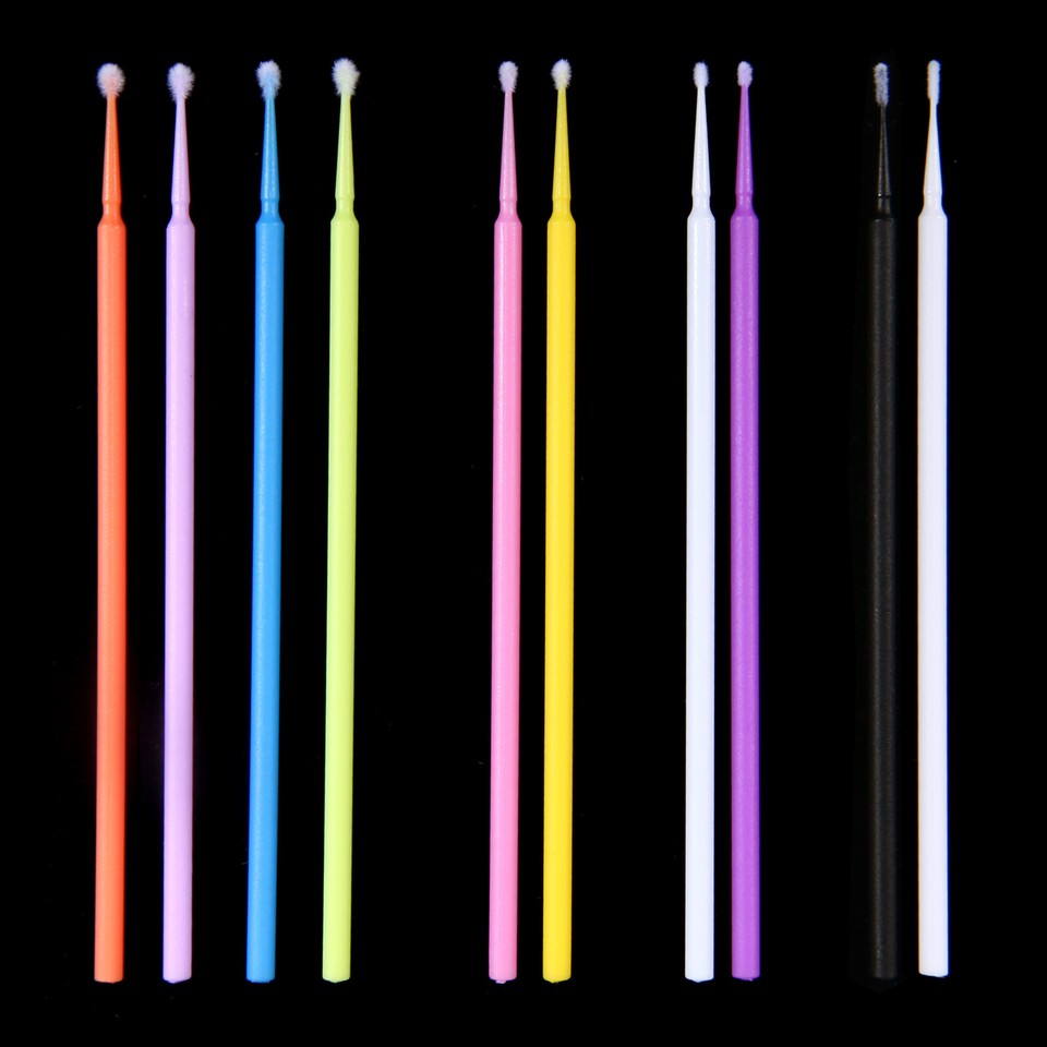 100Pcs Dental Microbrush Disposable Applicators Micro Brush Cleaning ...