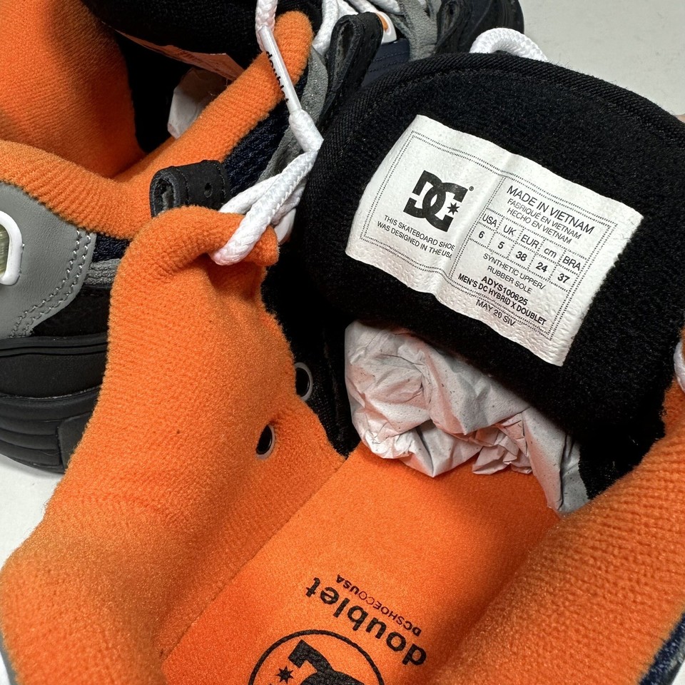 DC Shoes x Doublet Hybrid Black Navy Blue Orange Gry ADYS100625-DN1 ...