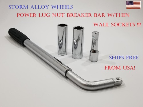 Lug Nut Wrench POWER WRENCH w/19mm & 21mm thinwall sockets/Extension🦖 ...