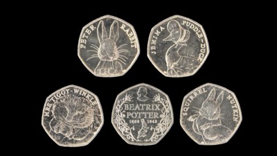 Beatrix Potter 50p - 2016 Uncirculated Fifty Pence Coins Full Set Album ...
