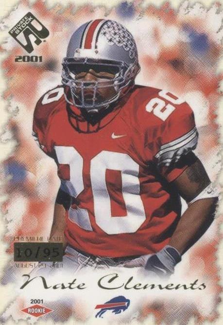 2001 Pacific Private Stock - Nate Clements #108 Premiere Date /95 (RC ...